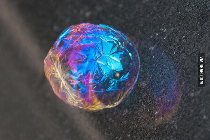 Frozen soap bubble - 9GAG
