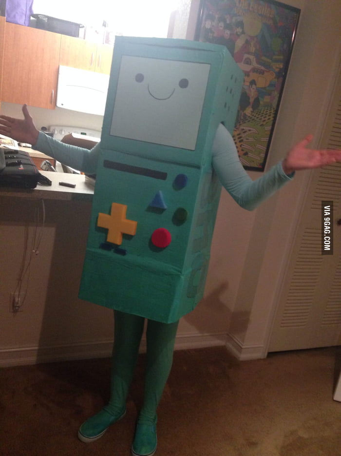 My husband's Beemo costume. - 9GAG