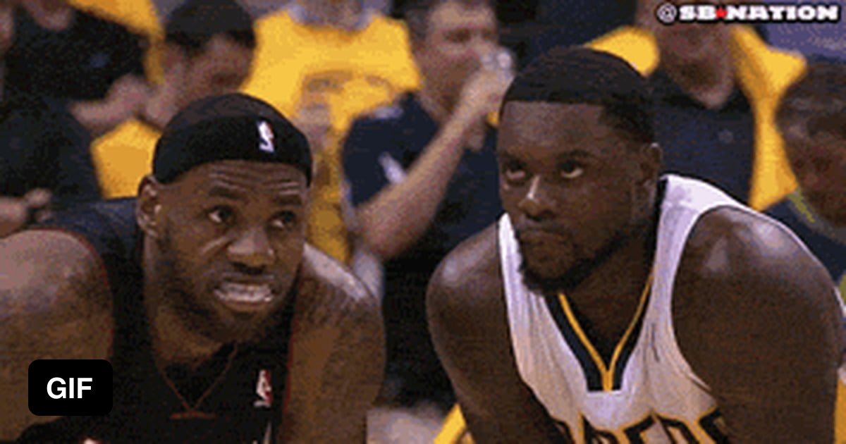 Lance Stephenson Blows In Lebrons Ear 9gag