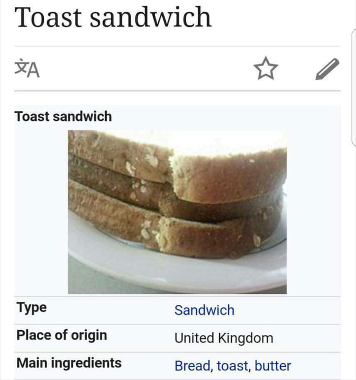 Toast sandwich - 9GAG