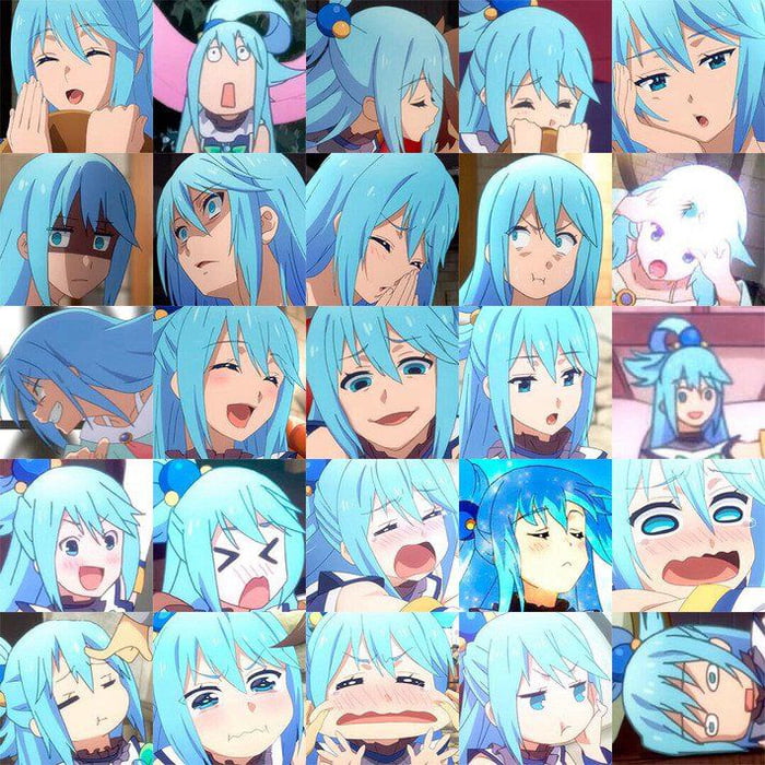The many faces of Aqua. - 9GAG
