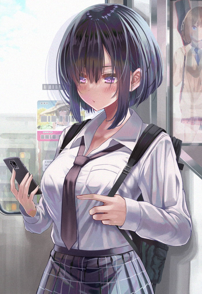 Checking her Phone - 9GAG