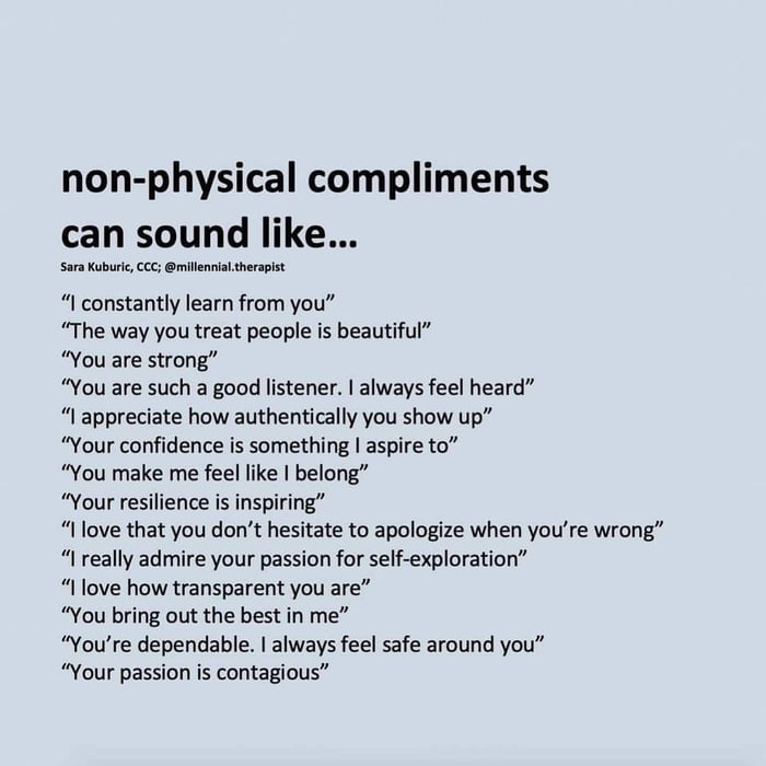 Non-physical Compliments - 9GAG