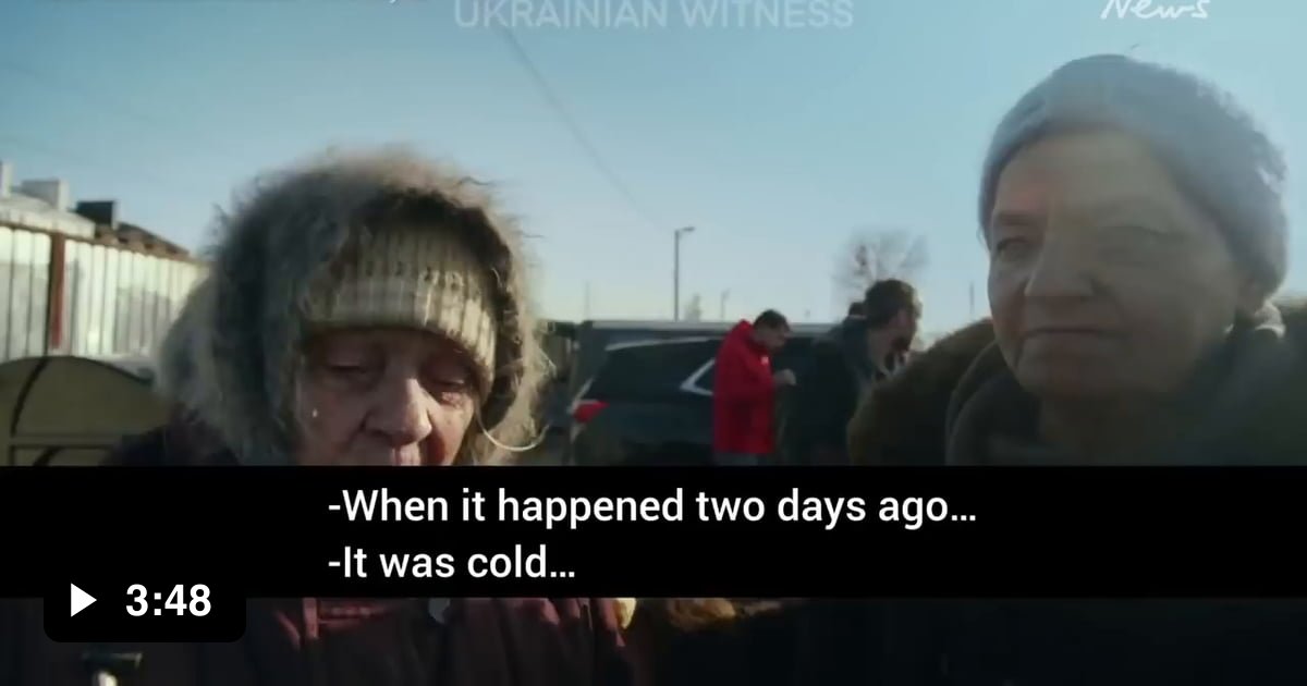 Hope Putin burn in hell soon! Babushka (95y) describing the horrors of ...