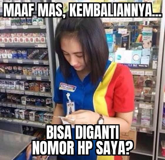 Ketika lu belanja 5rb tapi ngasi uang 100rb ke kasir pagi². - 9GAG Ketika lu belanja 5rb tapi ngasi uang 100rb ke kasir pagi². - 9GAG