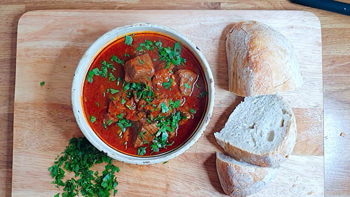Spicy beef stew with sourdough - 9GAG