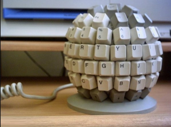 Ball keyboard used in Japan. - 9GAG