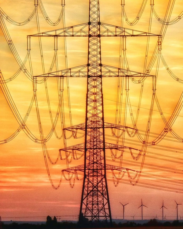 Powerline Sunset - 9GAG