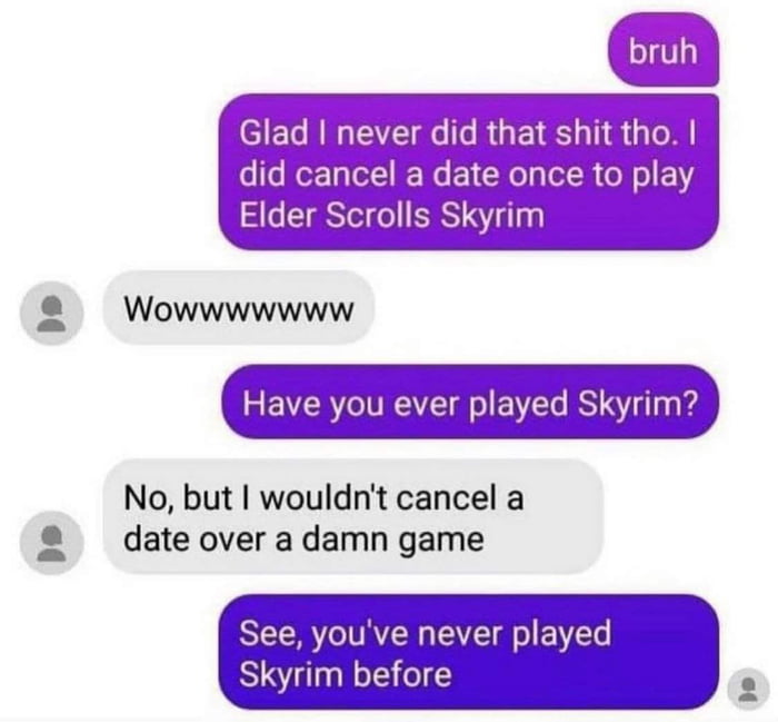 True Skyrim Enjoyer - 9GAG