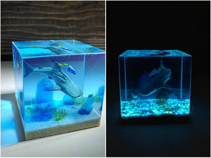 Scuba diving resin diorama - 9GAG