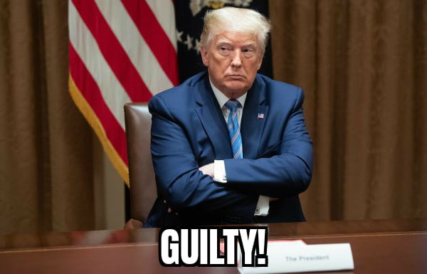 GUILTY on 34 counts!! Just like the election, the trial was "FIXED ...