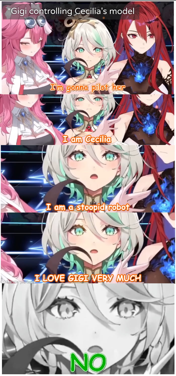 Cecilia resisted Gigi's control. - 9GAG