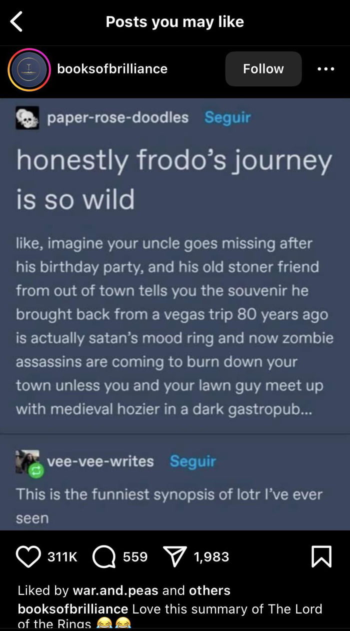 Funny Synopsis found on insta - 9GAG