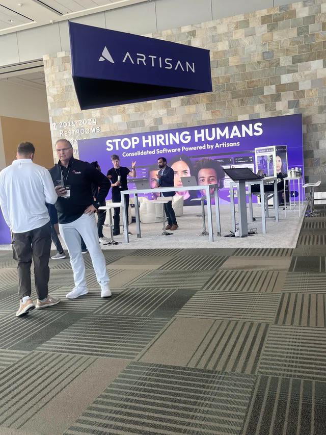Hired humans telling you to stop hiring humans - 9GAG