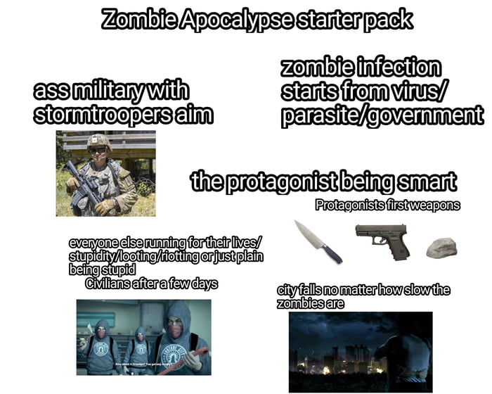 Zombie starterpack - 9GAG