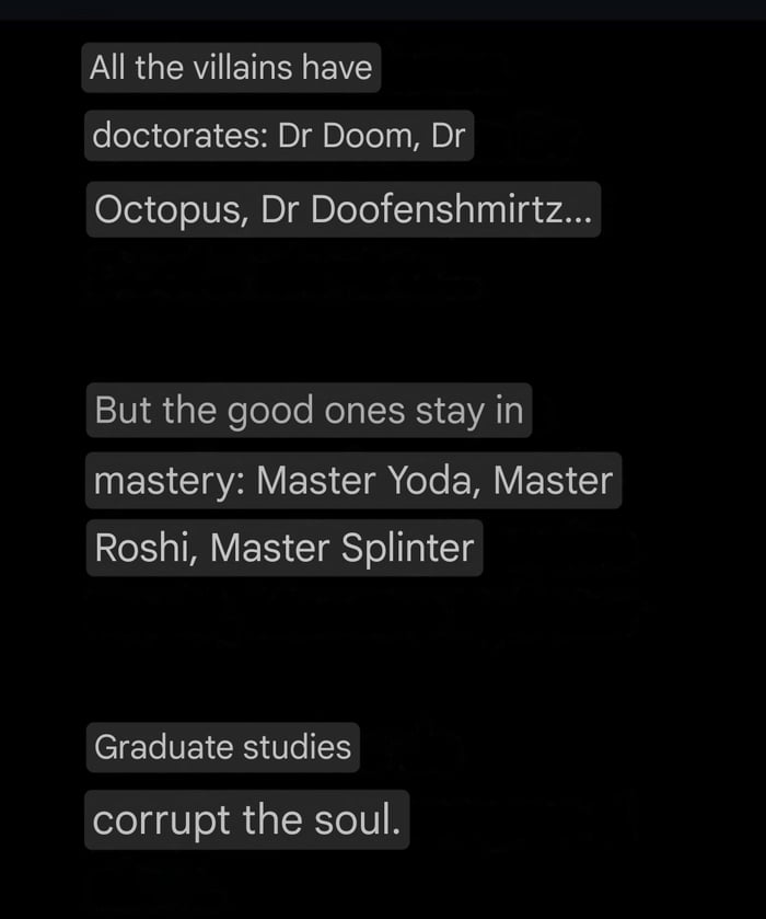 PhDs vs Masters... - 9GAG