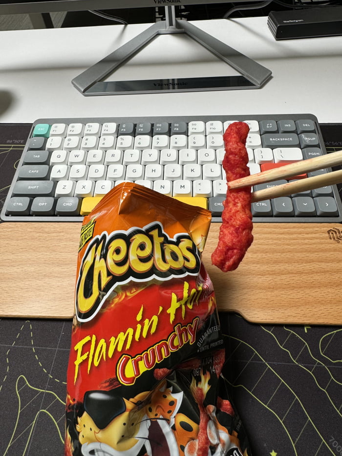 Discovered that eating Cheetos with chopsticks prevents ruining your ...