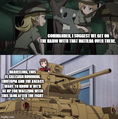 Just don't drive the tank into the Billabong eh? - 9GAG