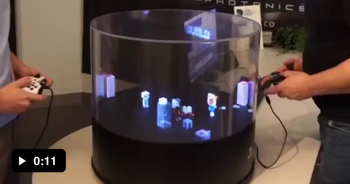 Video games on a holographic display... - 9GAG