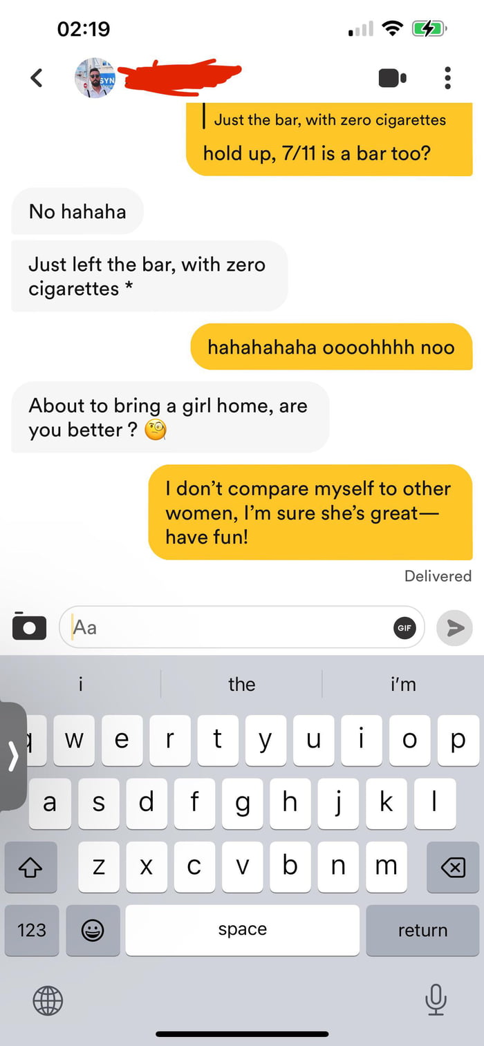 Well that’s a unique way to derail the conversation - 9GAG