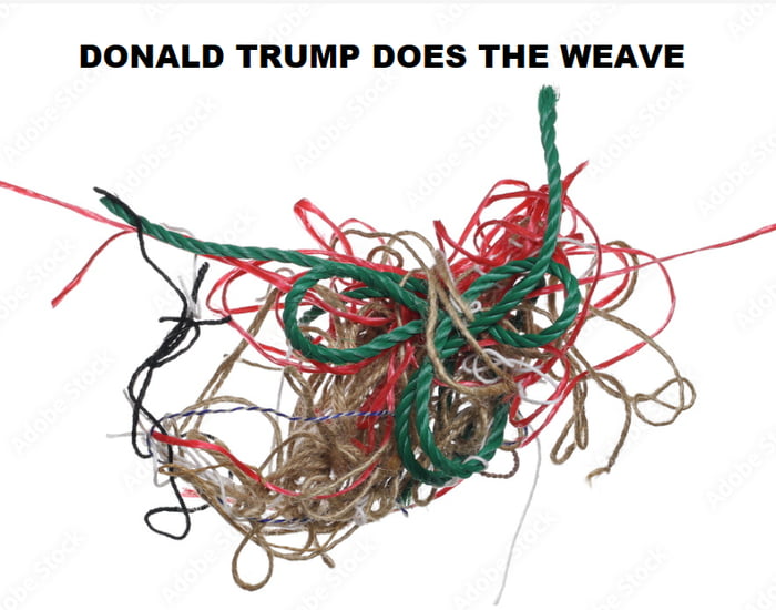 Trump does the weave - 9GAG