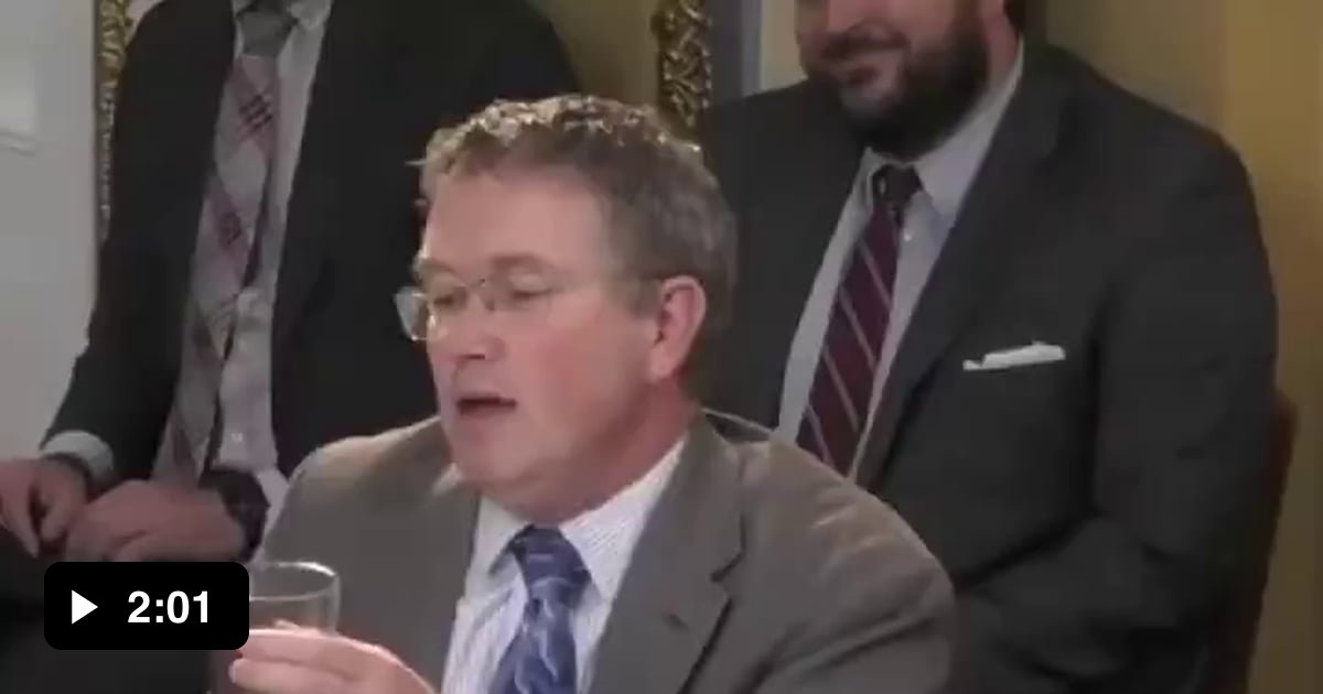 "Printing money is poison to our Economy" -Rep Thomas Massie. - 9GAG