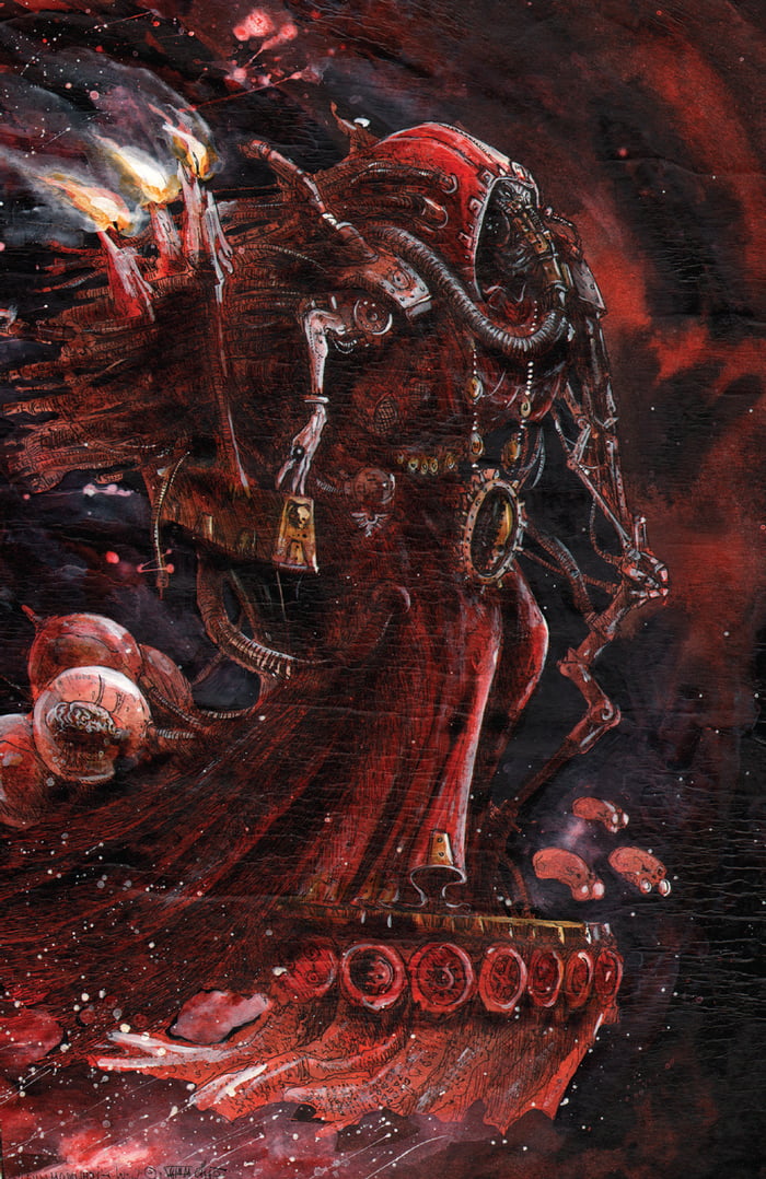 Tech-Priest by John Blanche - 9GAG