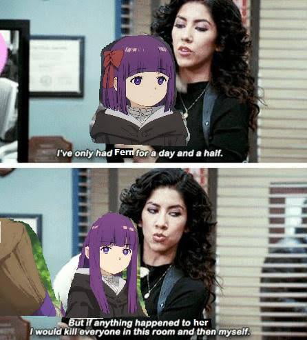 Frieren after taking fern as her apprentice - 9GAG