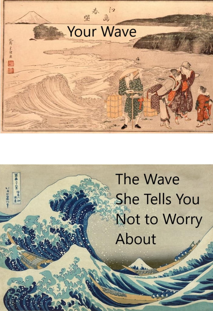 Evolution of Hokusai's Wave - 9GAG