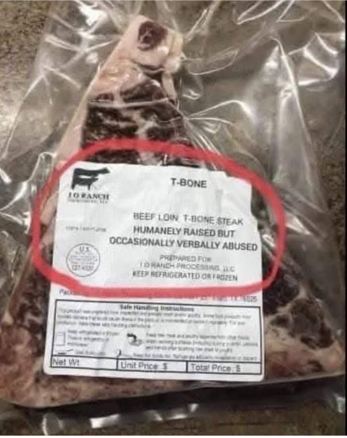 I mean it’s honest… try rising a few cows and you’ll understand why we eat them - 9GAG