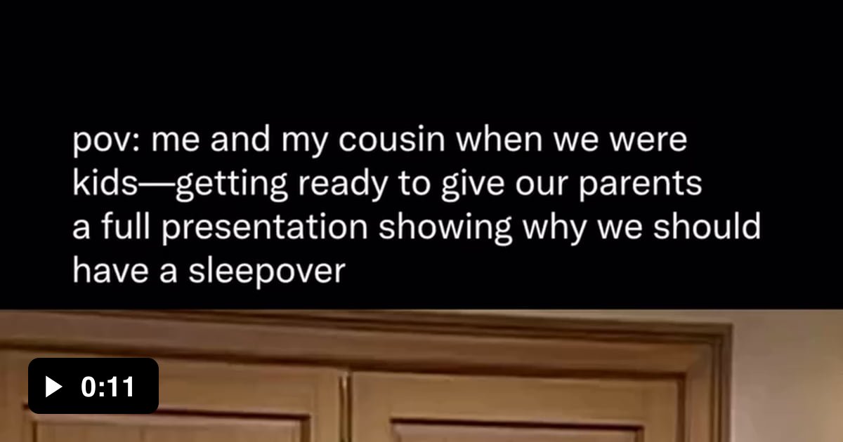 When you and your cousin prepare a full presentation to convince your parents for a sleepover - 9GAG