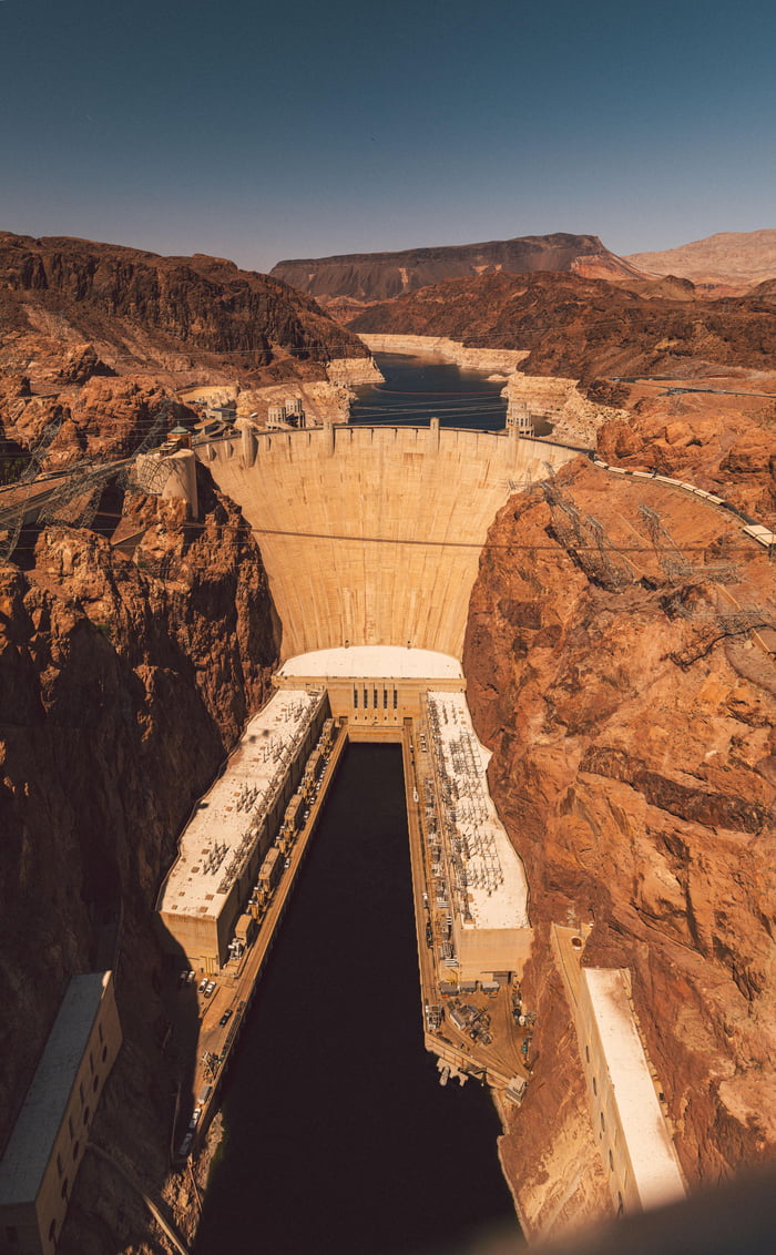 The sheer scale of the Hoover Dam is breathtaking. - 9GAG