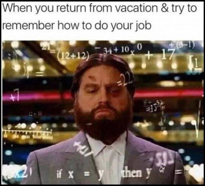 My brain trying to reboot after vacation mode. - 9GAG