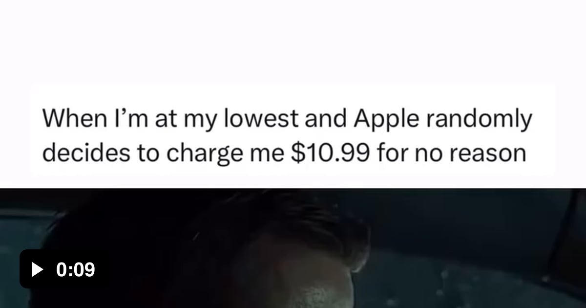 That random Apple charge feeling - 9GAG