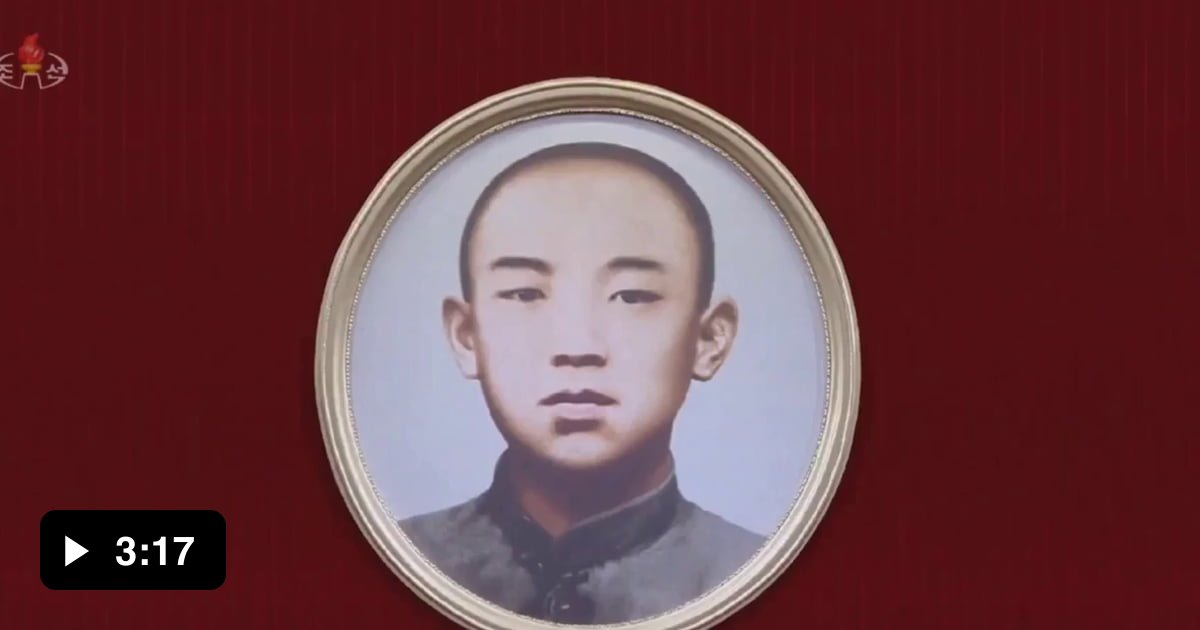 How North Korea portraits their first leader when he was young - 9GAG