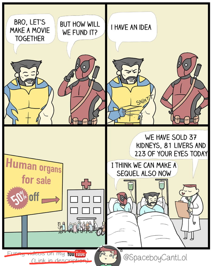 Even tho deadpools organs would be full of cancer, don't think Deadpool ...