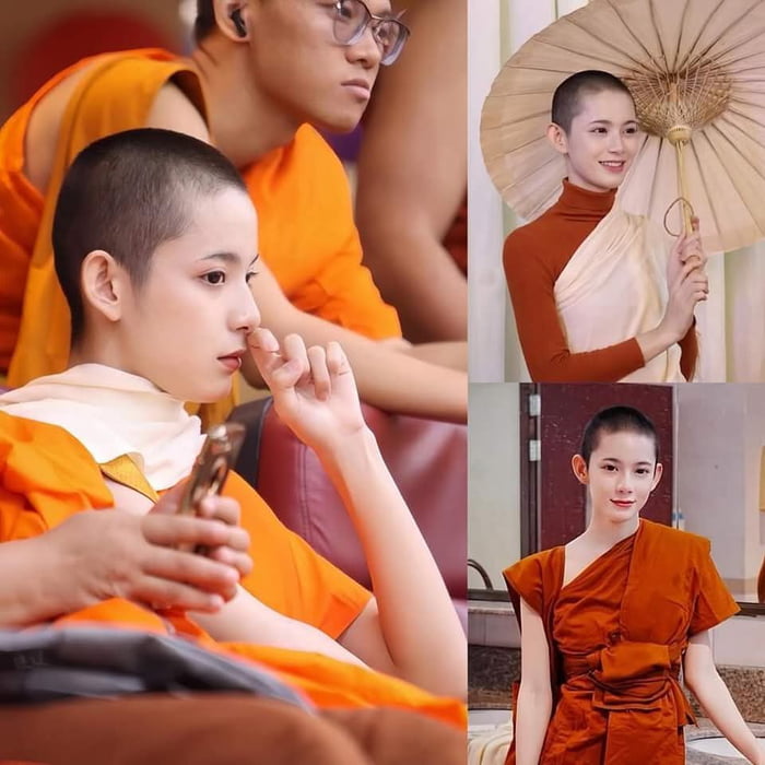 Thailand go next level. Lady monk - 9GAG
