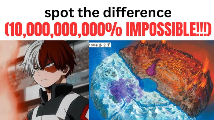 Spot the difference (ten billion percent impossible) - 9GAG
