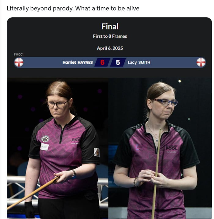 Two MEN competed in the finals for the Ultimate Pool Series WOMEN'S Pro ...