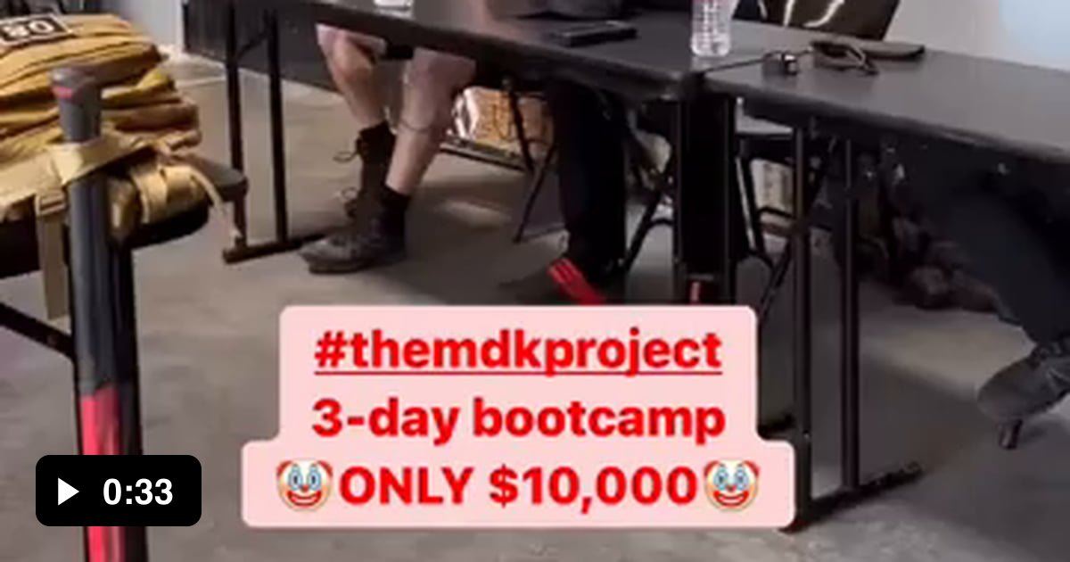 They paid 18k to attend this “Alphamale” boot camp like typical betas - 9GAG