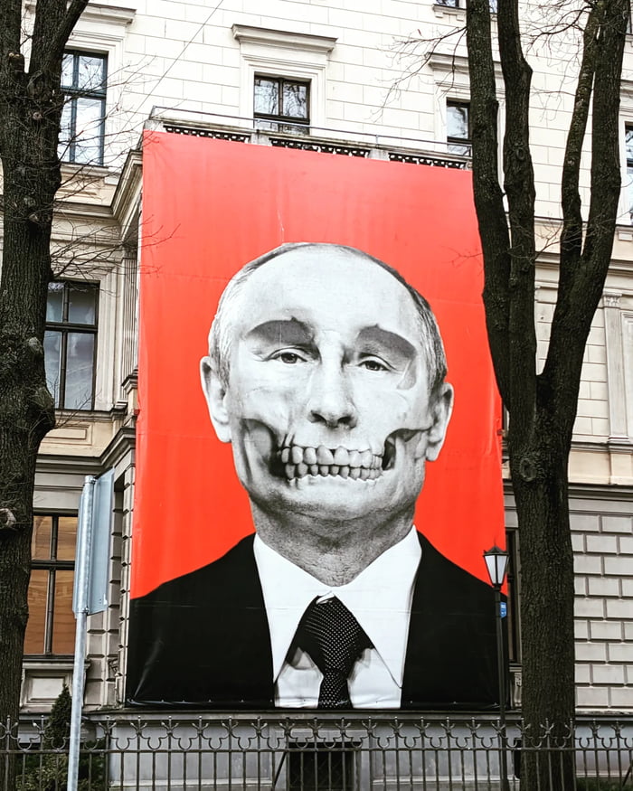 This was in Riga (Latvia), from the Ukrainian embassy side facing the ...