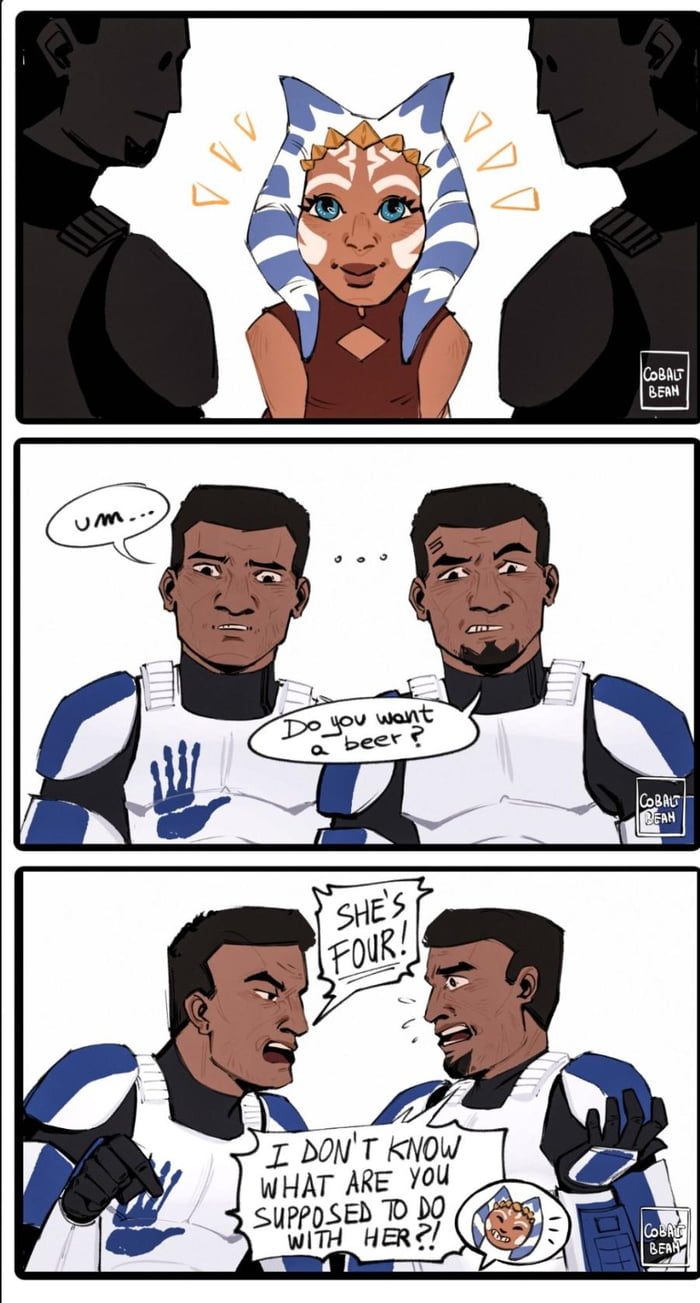 Technically, Ahsoka is older than Clones - 9GAG
