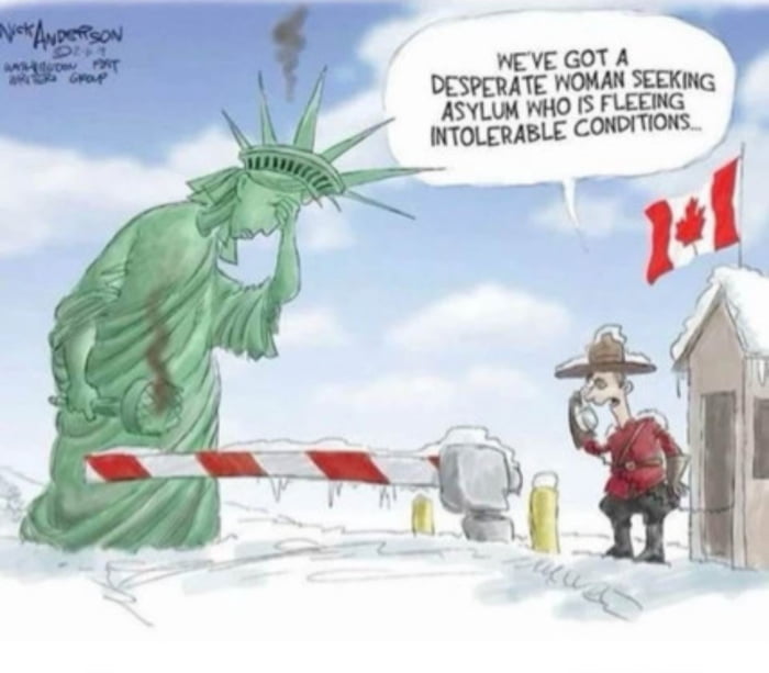 When Liberty gives up on liberty. 💔 - 9GAG