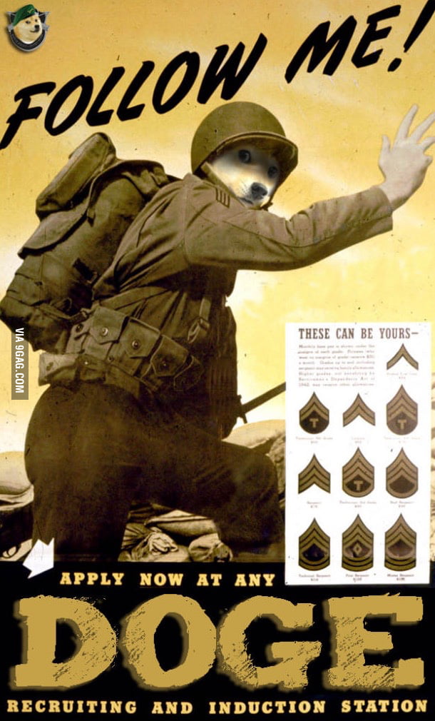 Apply now. we need new recruits to the doge army - 9GAG