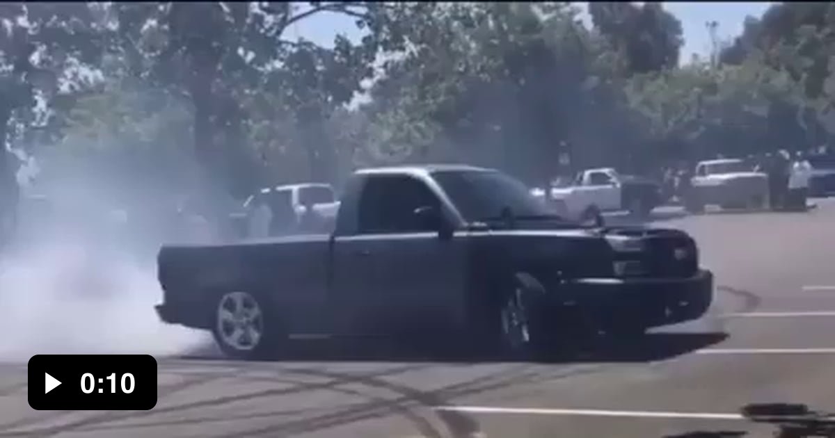 Getting a close up of a truck doing donuts nsfw - 9GAG