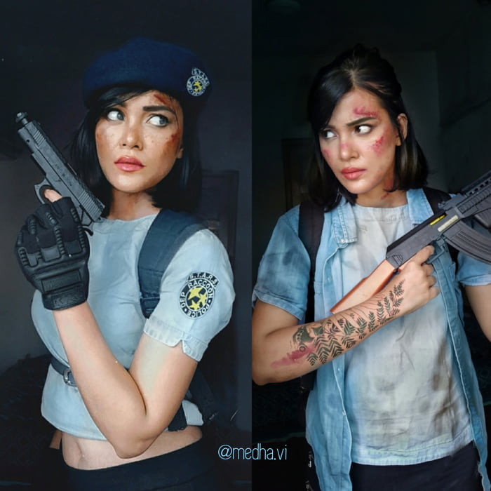 Jill Valentine from Resident Evil 3 and Ellie from The Last of Us II - 9GAG