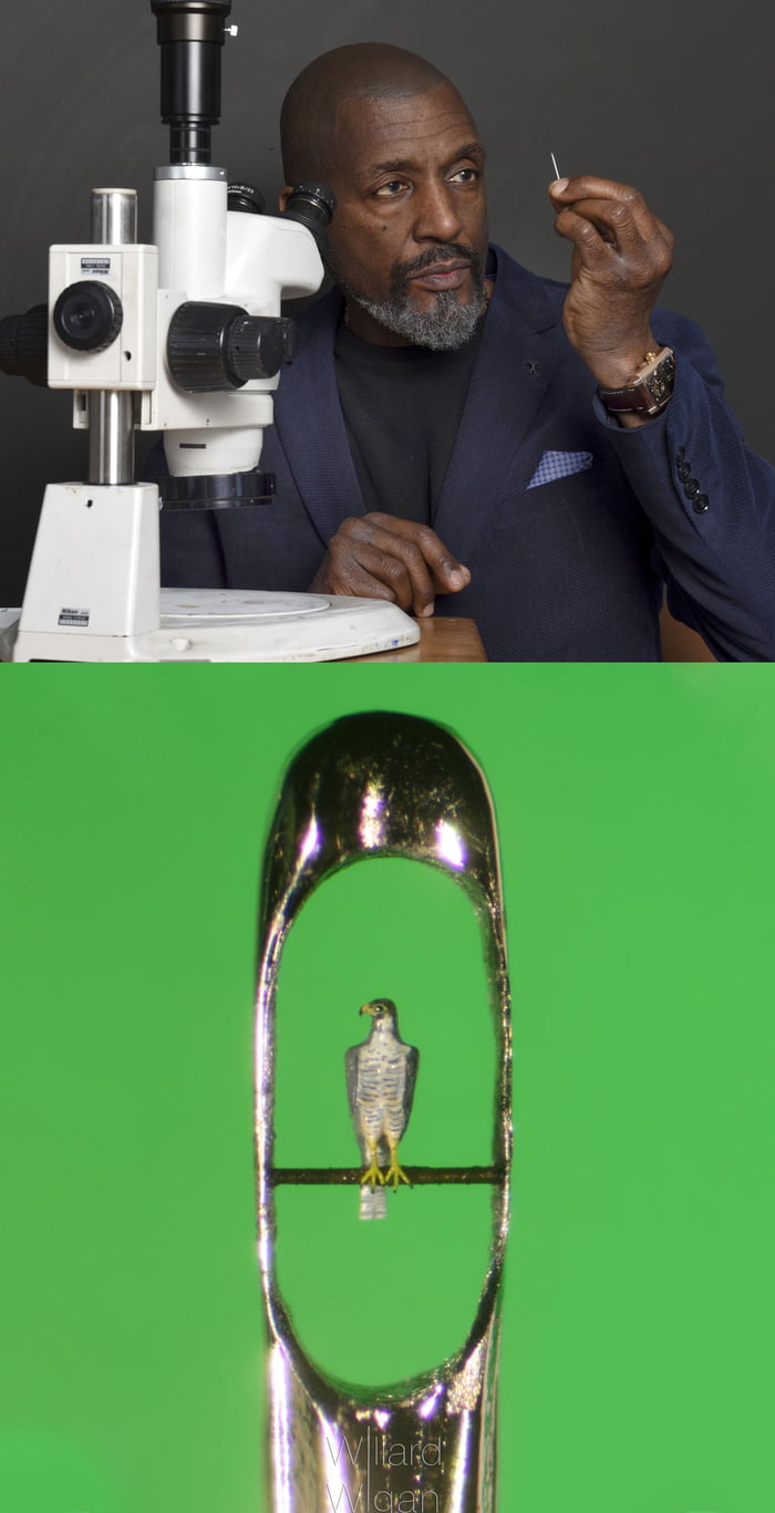 British artist Willard Wigan specializes in creating "micro sculptures ...