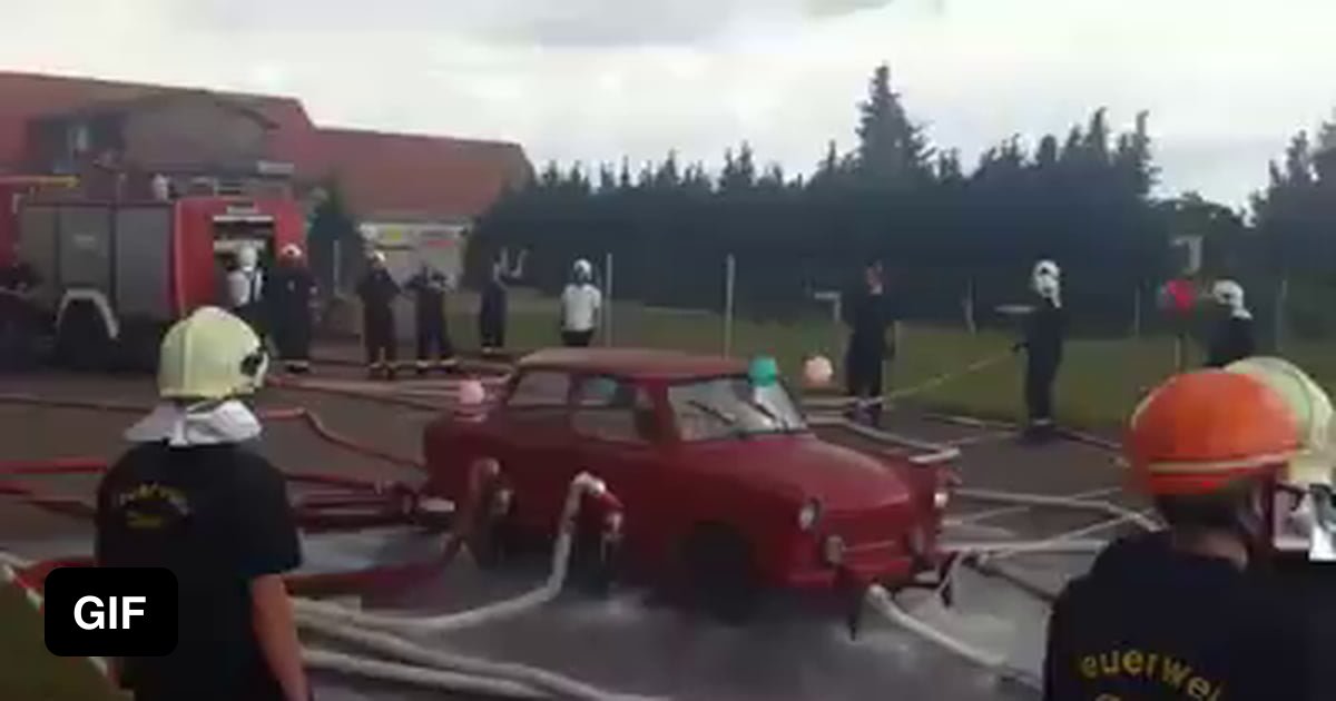 When firefighters get bored! - 9GAG
