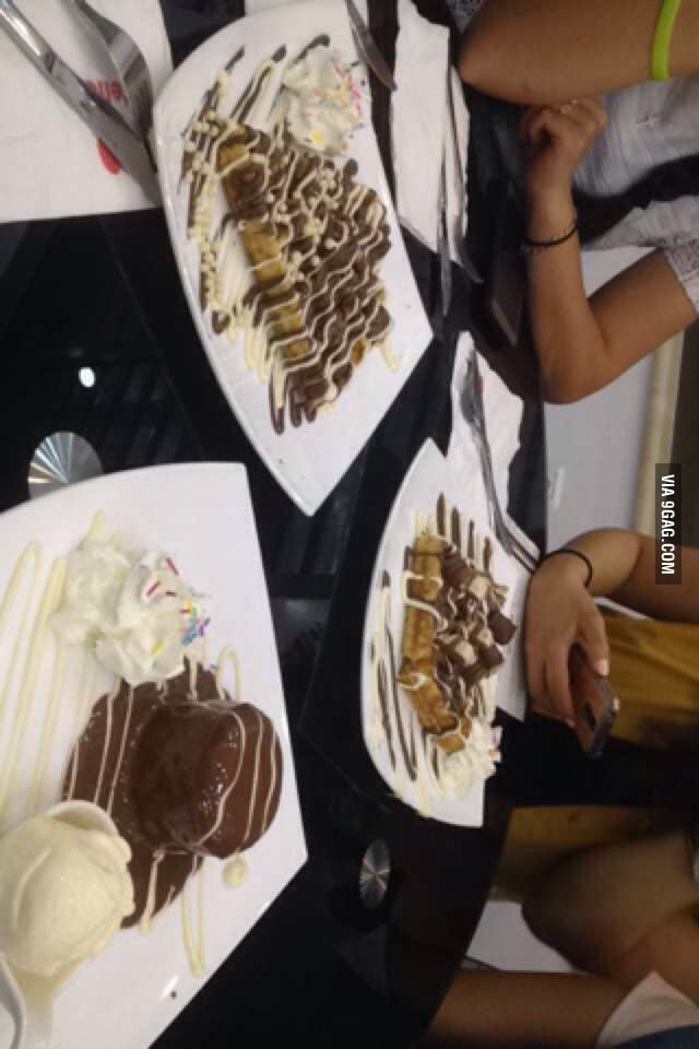 Last night my sister and our friends went to a place called "nutella ...