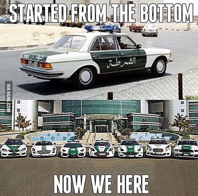 Dubai police then and now - 9GAG